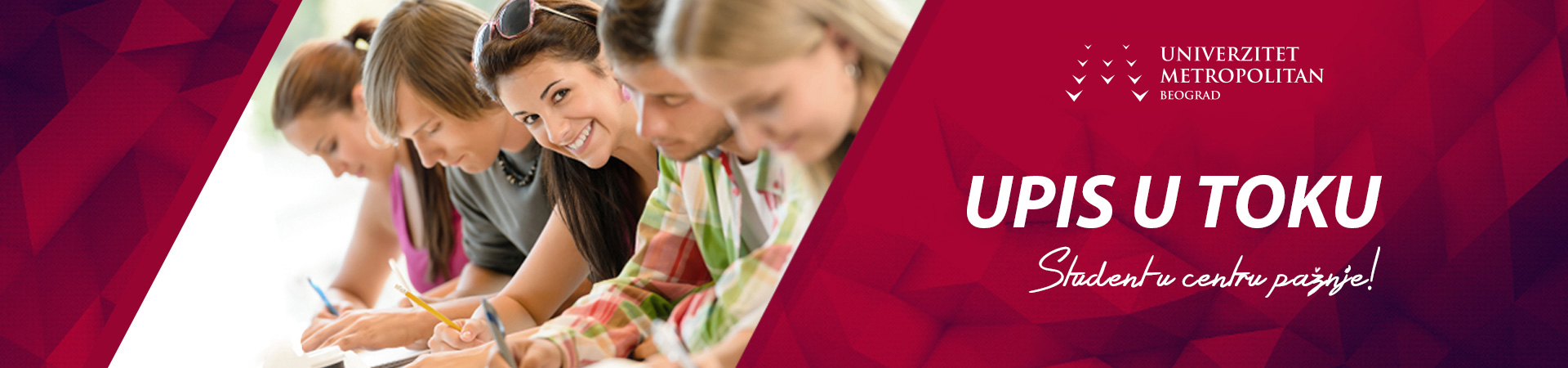 Avgustovski upisni rok na osnovne akademske studije - Univerzitet Metropolitan