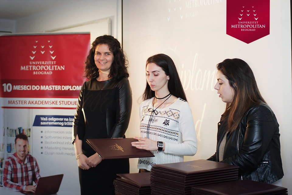 Diplomcima Univerziteta Metropolitan svečano uručene diplome za Osnovne i Master akademske ...
