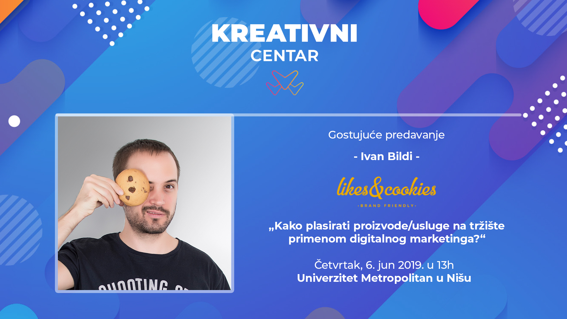 Gostujuće predavanje Ivana Bildija u Kreativnom centru - Univerzitet Metropolitan