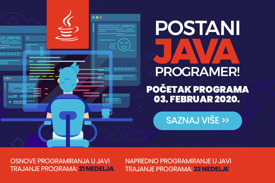 Postani Java programer i stekni znanje za budućnost na Univerzitetu ...